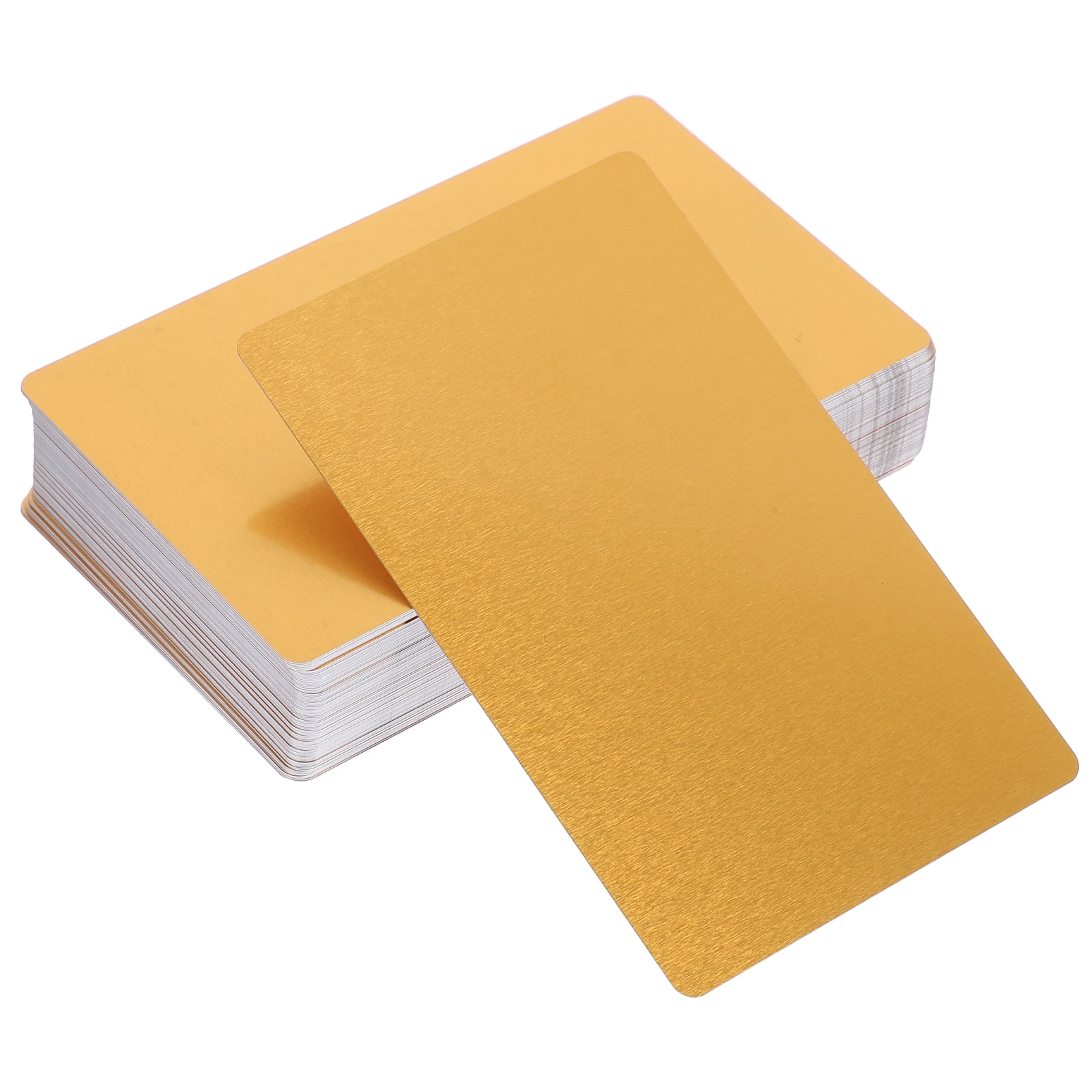 UPGRATOR Blank Business Cards For Printing Golden For Professional Use ...