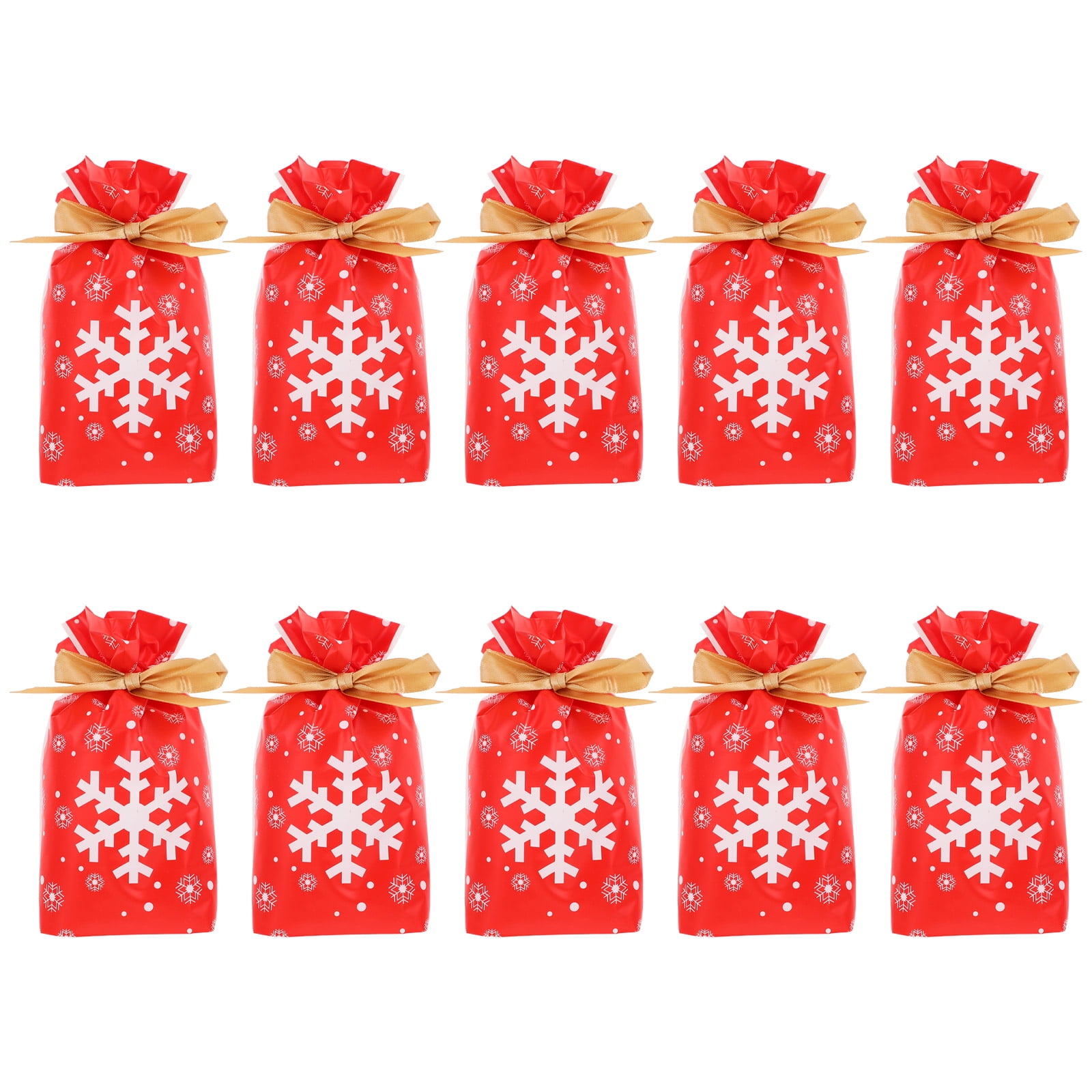 WSTEER 10PCS Xmas Ribbon Drawstring Bag Practical Xmas Candy Gift Bag ... WSTEER 10PCS Xmas Ribbon Drawstring Bag Practical Xmas Candy Gift Bag ...