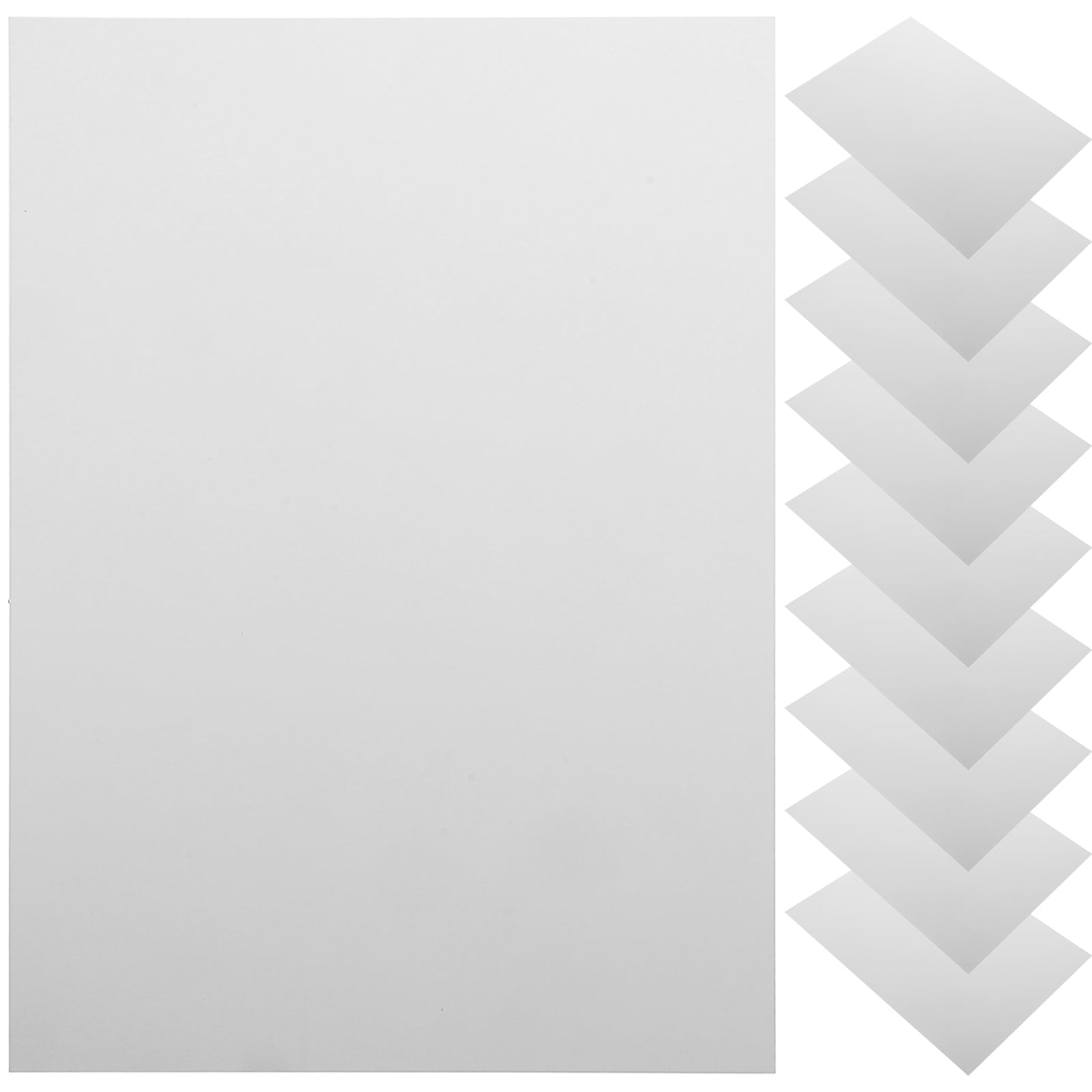 WSTEER 10pcs Hard Plastic Sheets Plastic Sheeting Thermoplastic Sheet ...