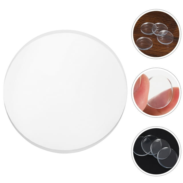 WSTEER 12pcs Clear Glass Table Bumpers Non-Adhesive Rubber Pads Glass ...