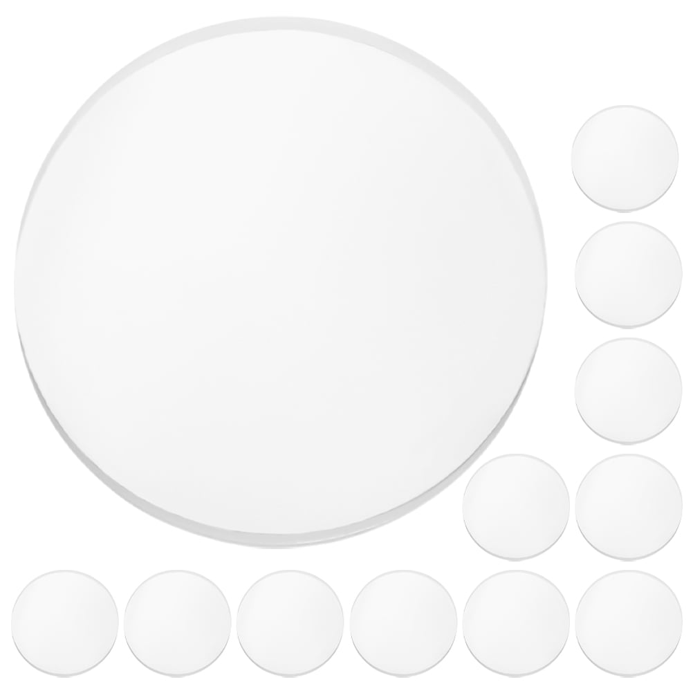 WSTEER 12pcs Clear Glass Table Bumpers Non-Adhesive Rubber Pads Glass ...