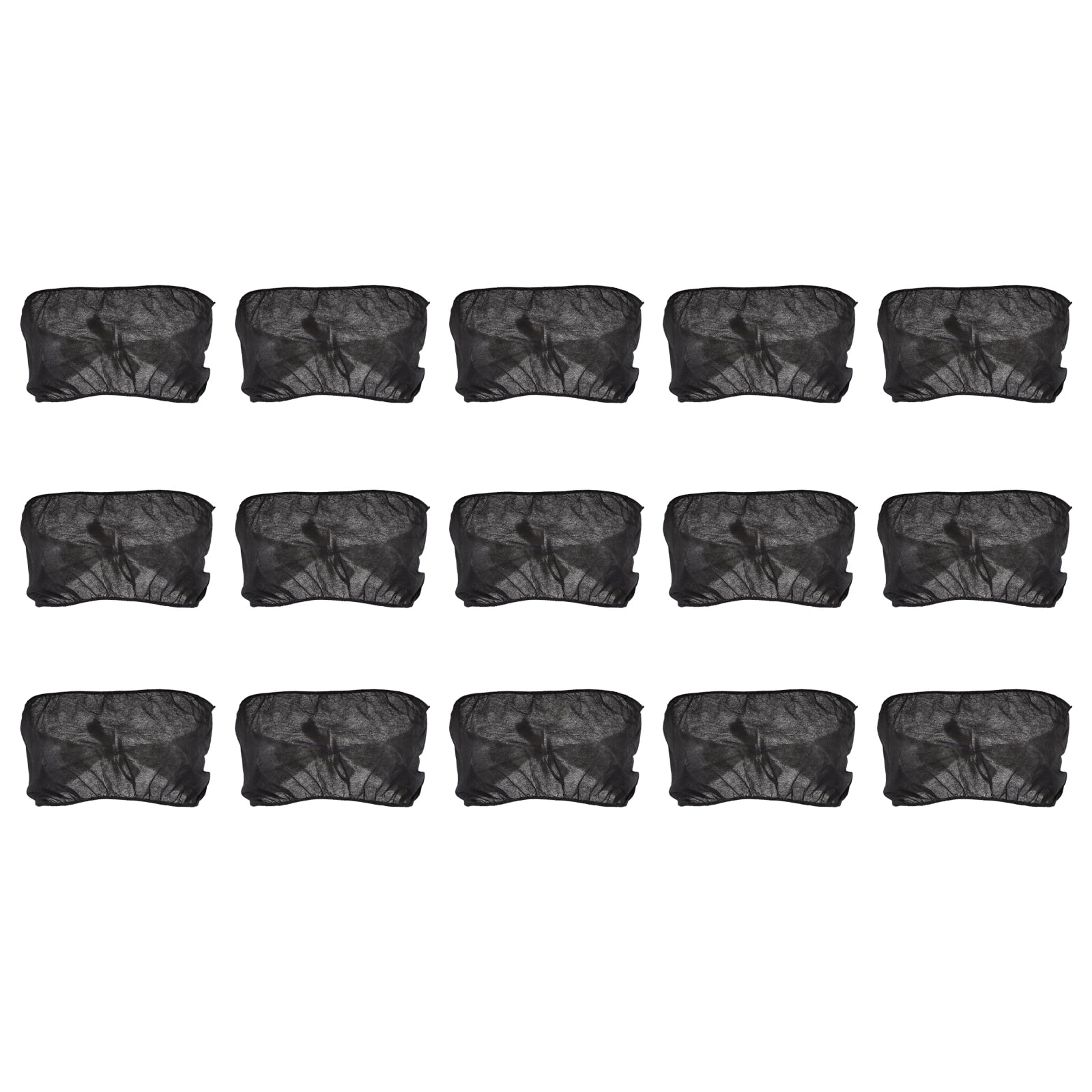 WSTEER 15Pcs Disposable Bras Spa Women's Underwear Black Non-Woven Bra ...