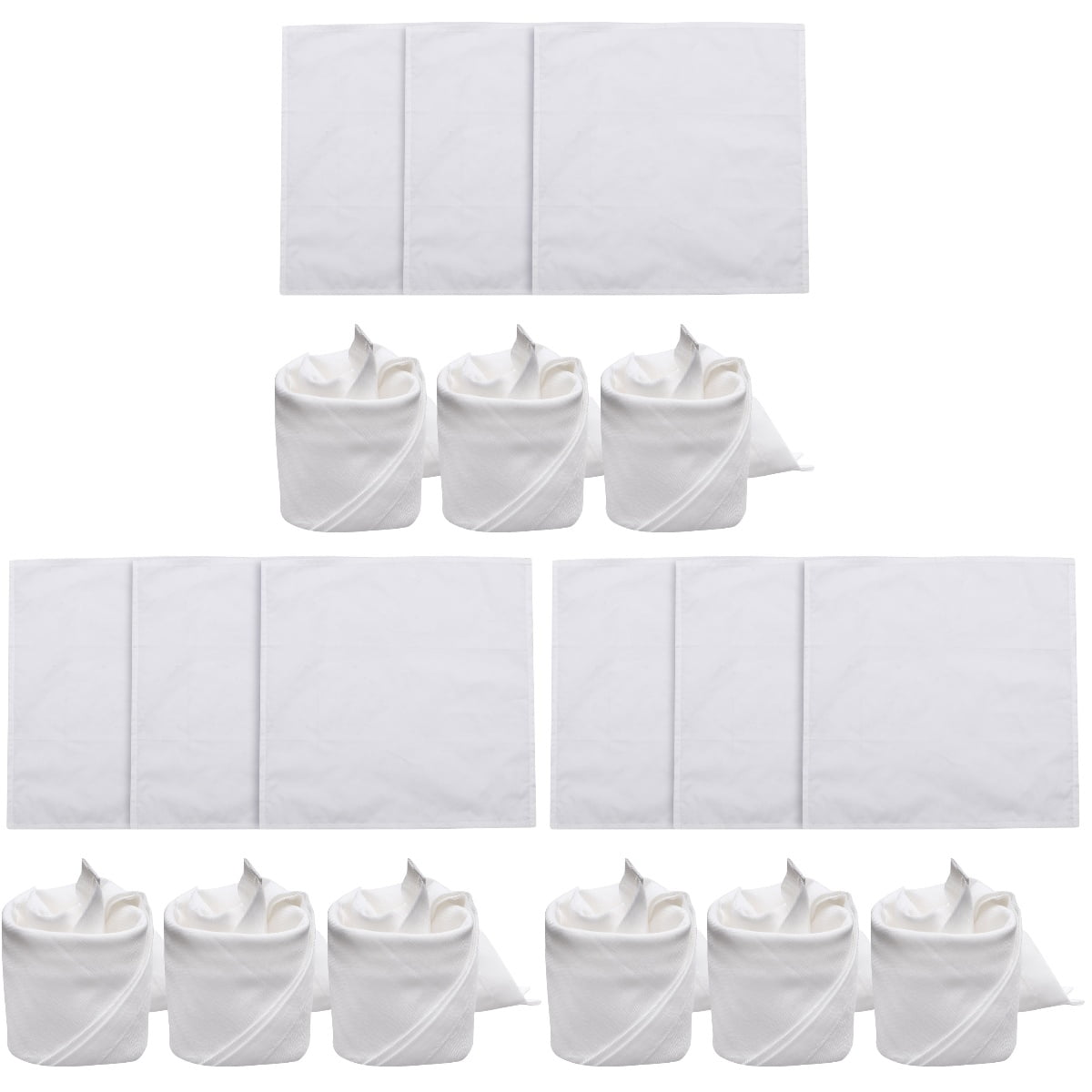 WSTEER 18 Pcs Goblet Cleaning Cloths Restaurant Cloth Napkins Wine ...