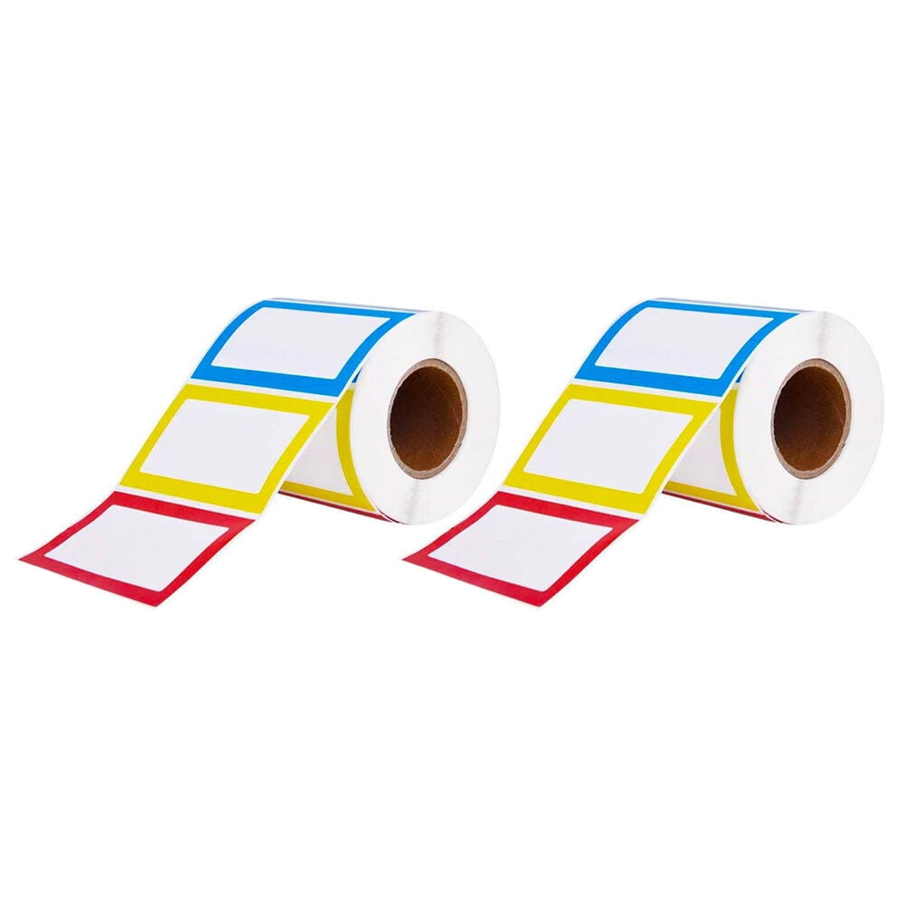 WSTEER 2 Rolls Writable Name Tags Name Tag Sticker Name Tag Labels ...