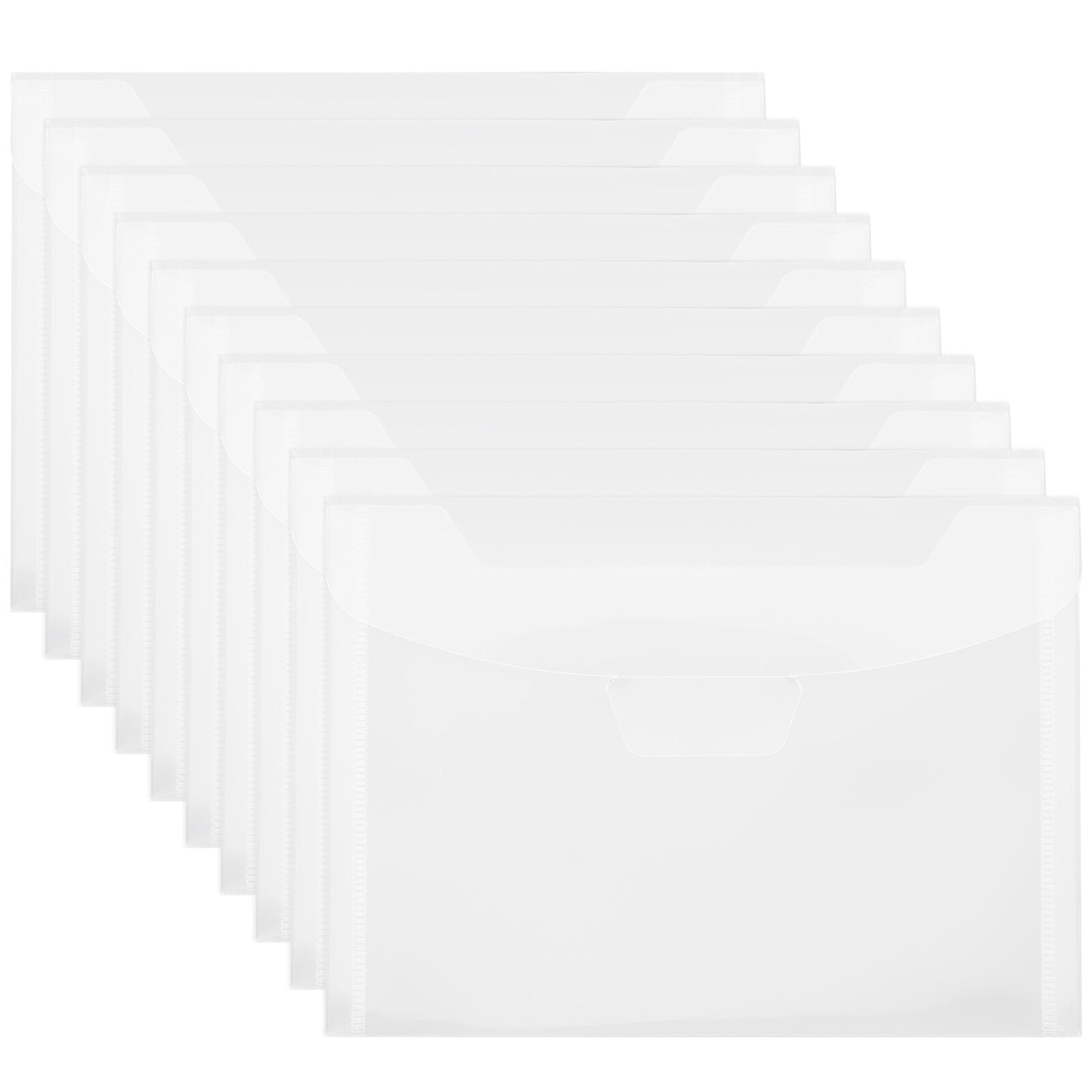 WSTEER 20pcs Clear File Bags Document Bags File Pockets Scrapbooking ...
