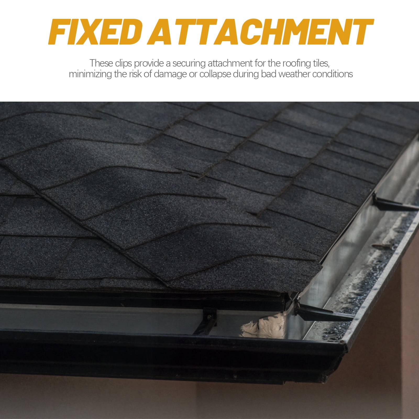 WSTEER 20pcs Roof Tile Clips Roofing Tile Fixed Clips Heavy Duty Hook ...