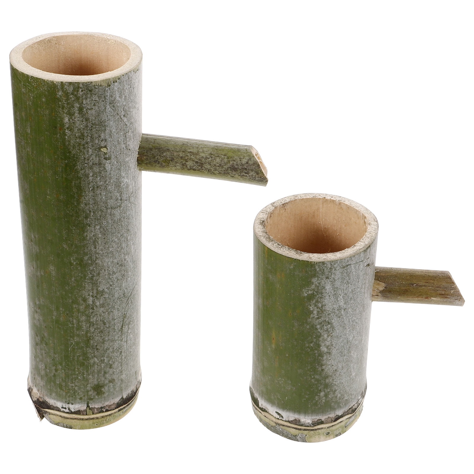 WSTEER 2Pcs Bamboo Recycling Fountain Small Garden Fish Tank Water ...