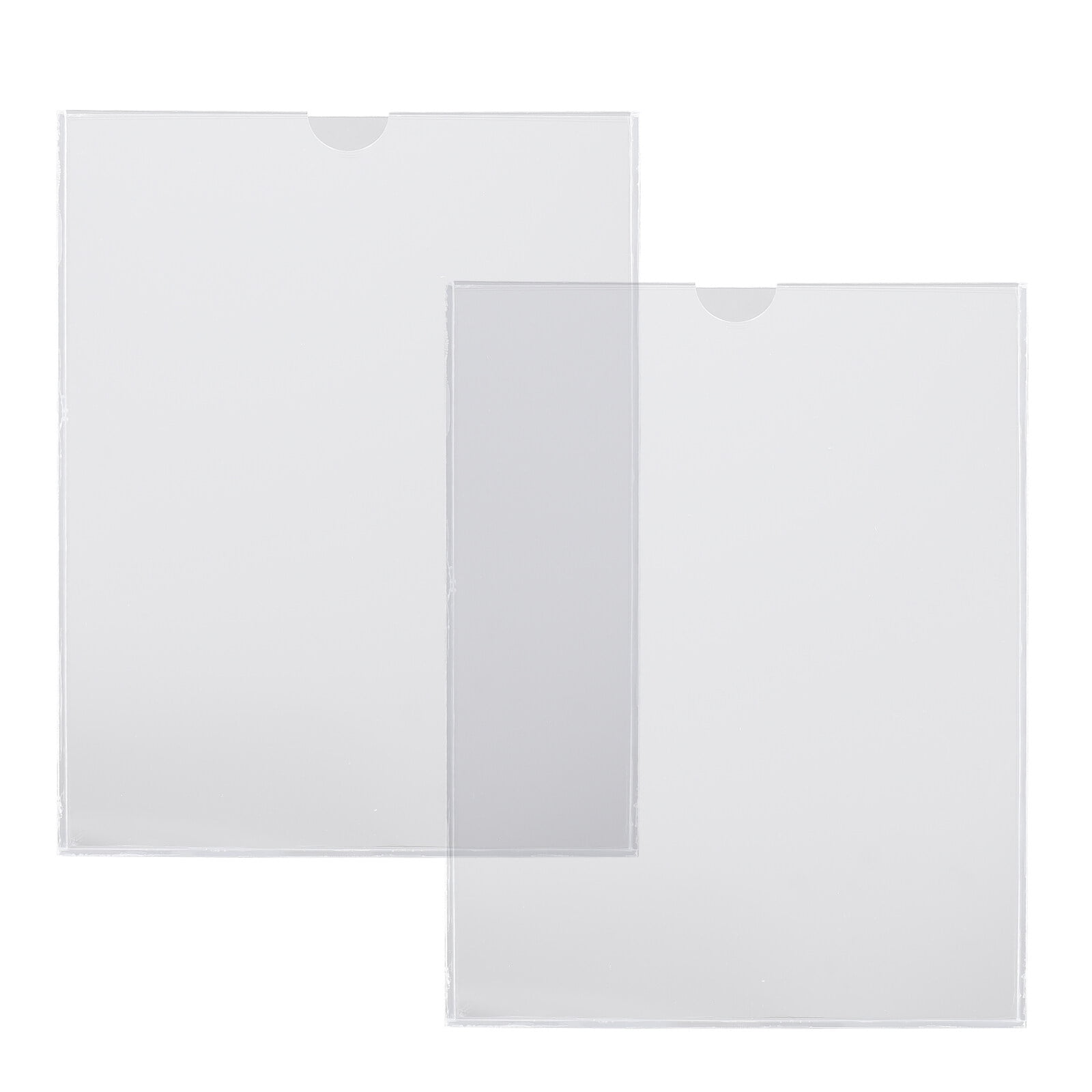 WSTEER 2pcs Acrylic Label Holders Clear Acrylic A4 Paper Holders ...