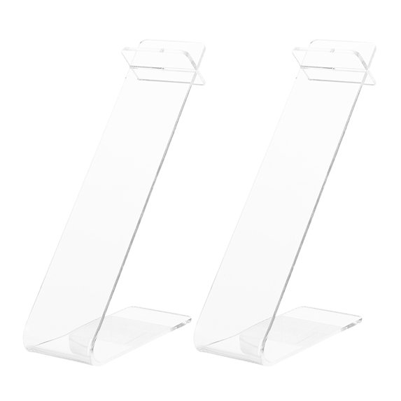 WSTEER 2-Pack Acrylic Shoe Display Stands for High Heels, Clear Shoe ...