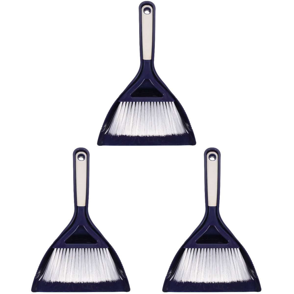 WSTEER 3 Sets Portable Dustpan Set Desktop Dustpan Broom Hand Broom Set ...