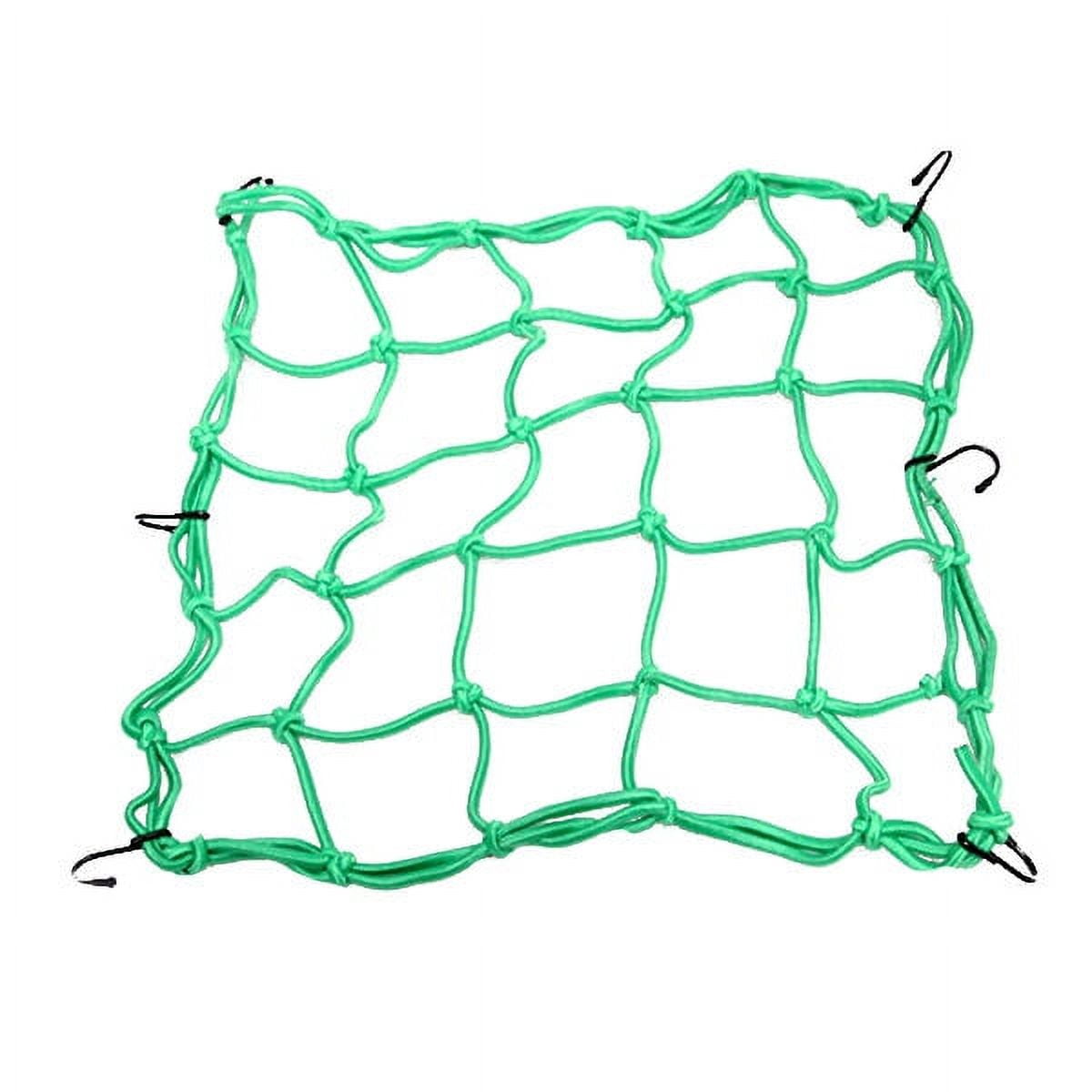 WSTEER 40*40cm Luggage Cargo Bungee Net Bag 6 Hooks Bike Motorcycle ...