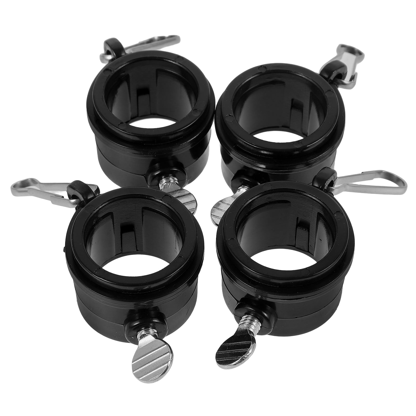 WSTEER 4pcs Flag Fasteners Flag Pole Rings with Flag Clip Flag Pole ...