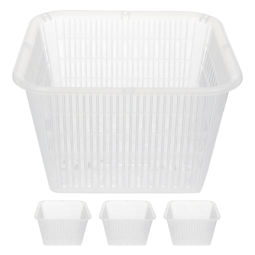 WSTEER 4pcs Plastic Net Cups Hydroponic Planting Mesh Pots Small ...