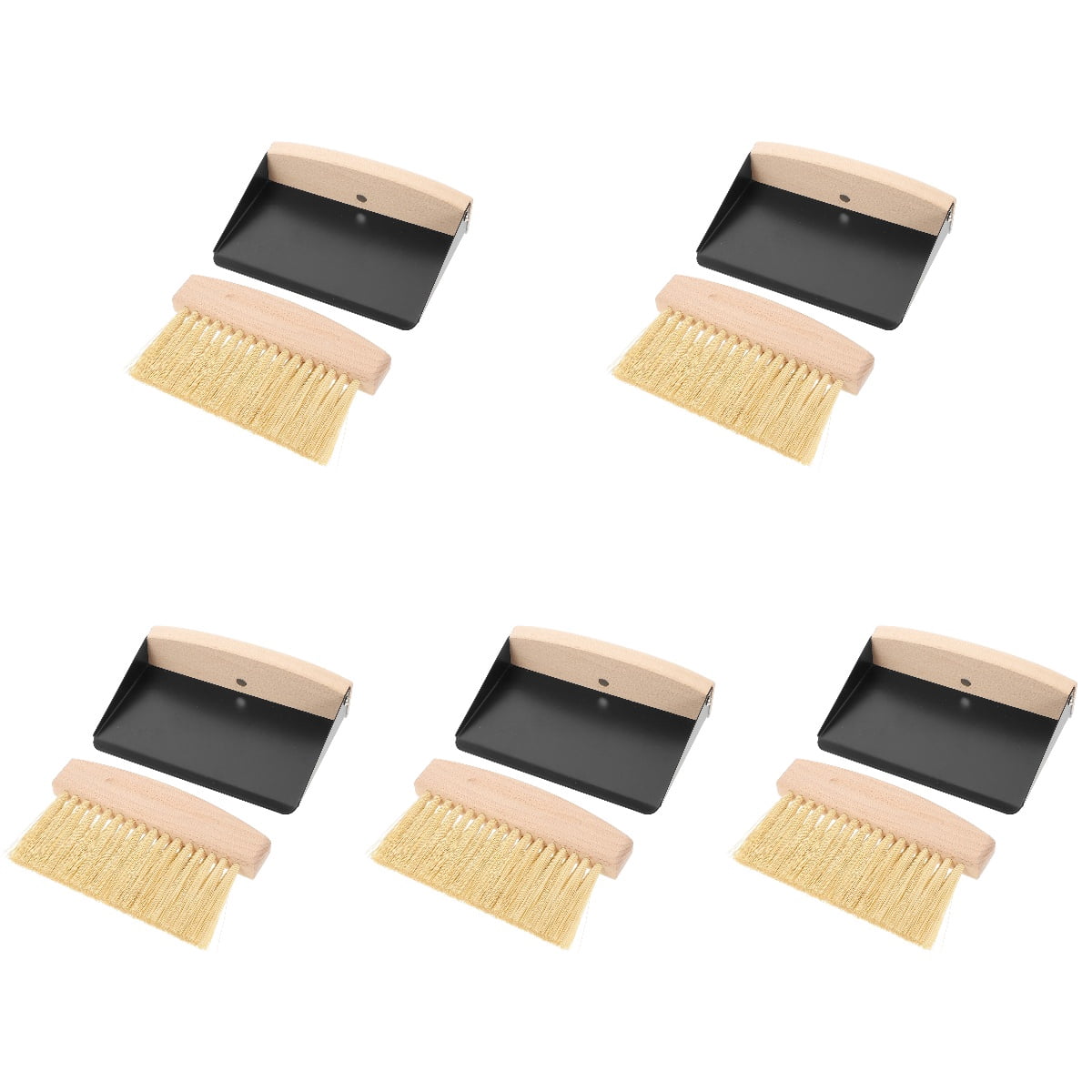 WSTEER 5-Pack Mini Desktop Cleaning Brooms with Small Dustpans for ...