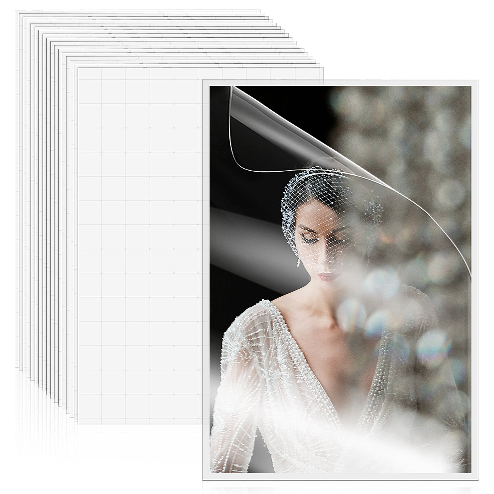 WSTEER 50 Sheets Photo Laminating Sheets Laminating Pouches Laminate ...