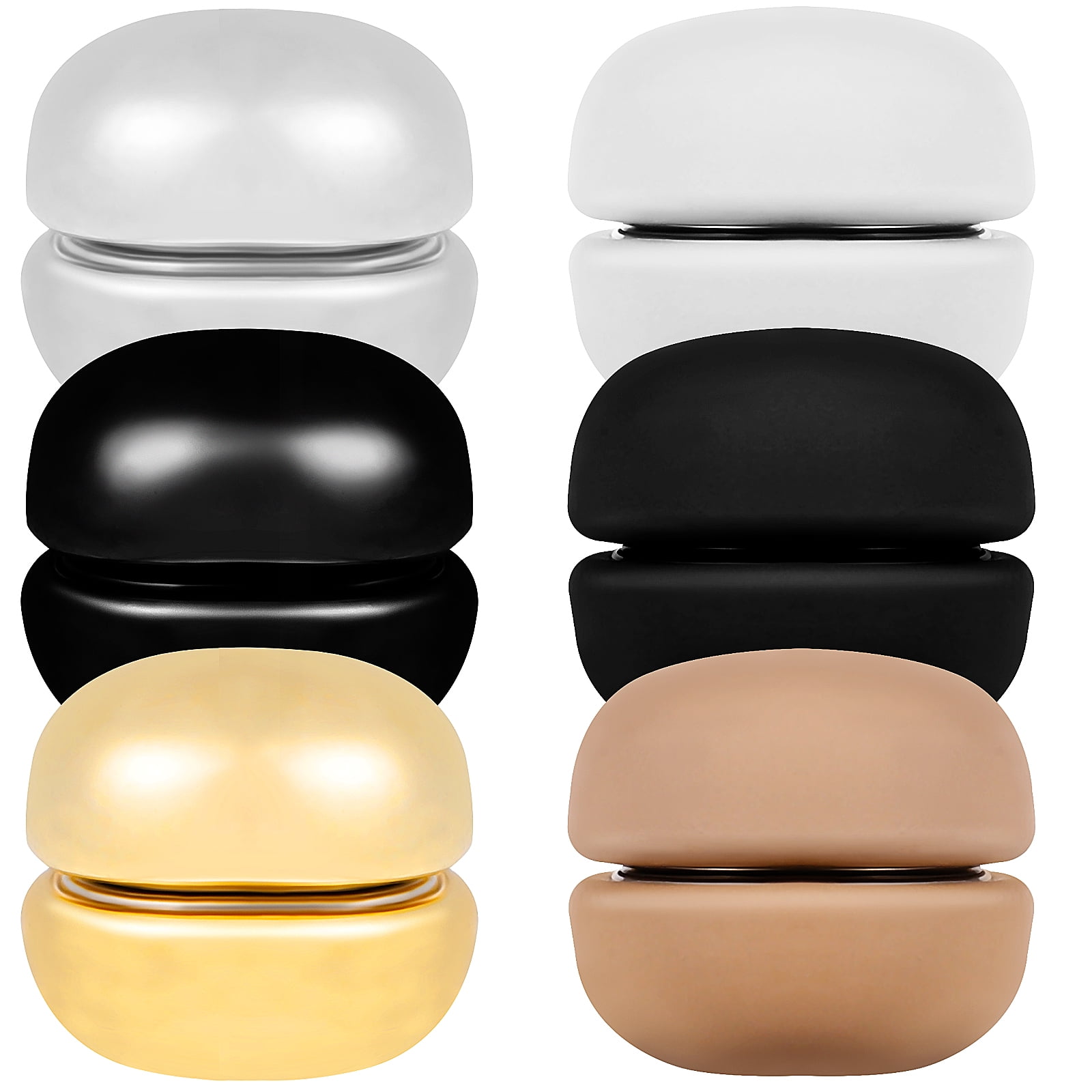 WSTEER 6 Pairs Magnetic Clasps Hijab Magnets Round Magnets Closure ...