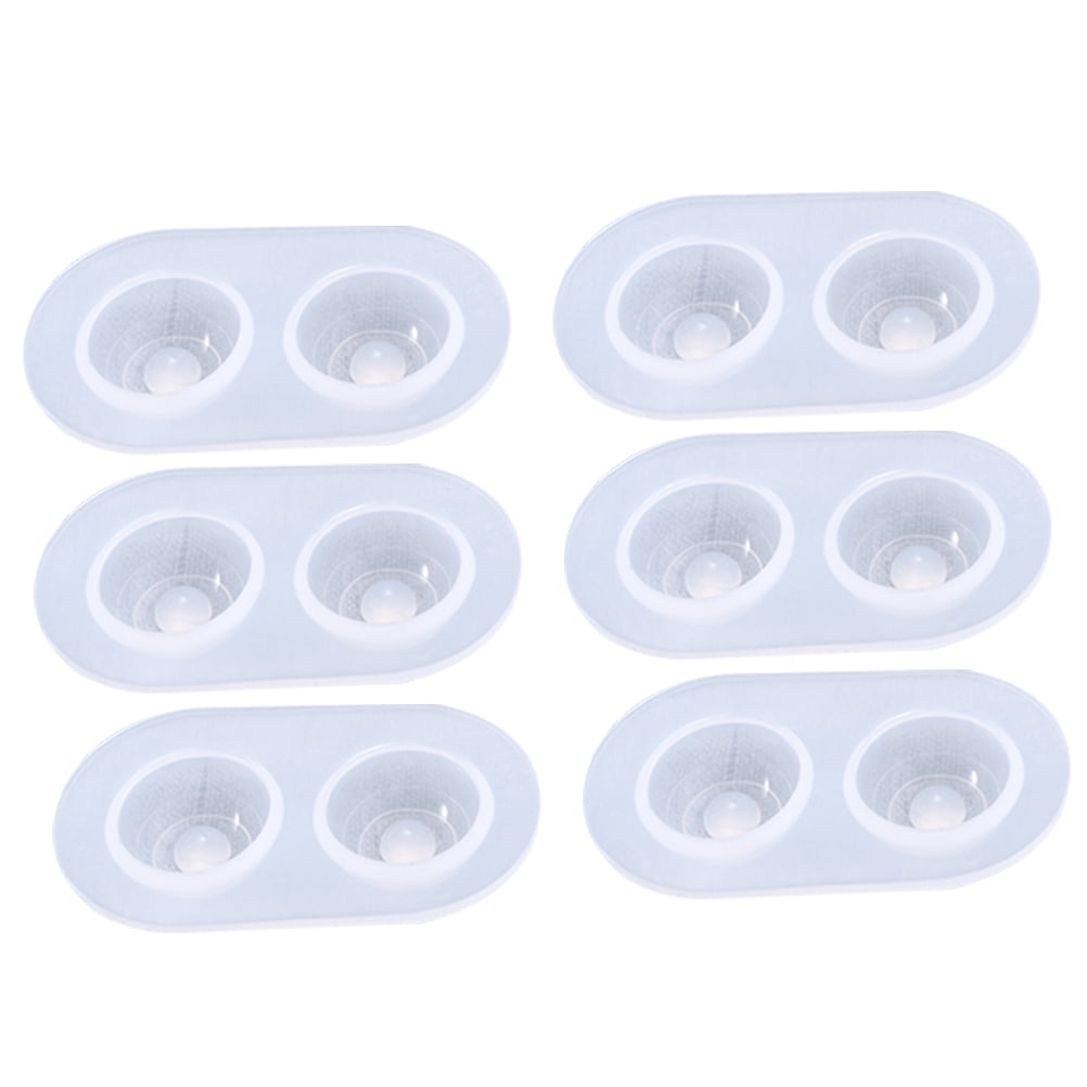 WSTEER 6PCS DIY Use Crystal Epoxy Doll Eye Shape Mould Practical DIY ...