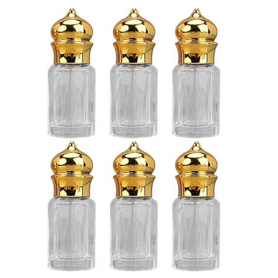 WSTEER 6Pcs Roll on Perfume Container Glass Essential Oil Bottles ...
