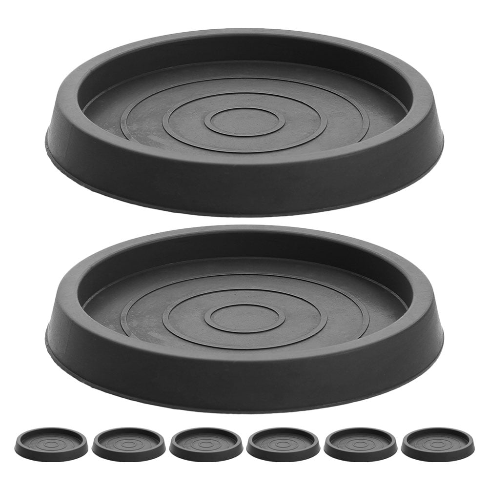 HEMOTON 8 pcs Round Rubber Furniture Coasters Chair Leg Floor ...
