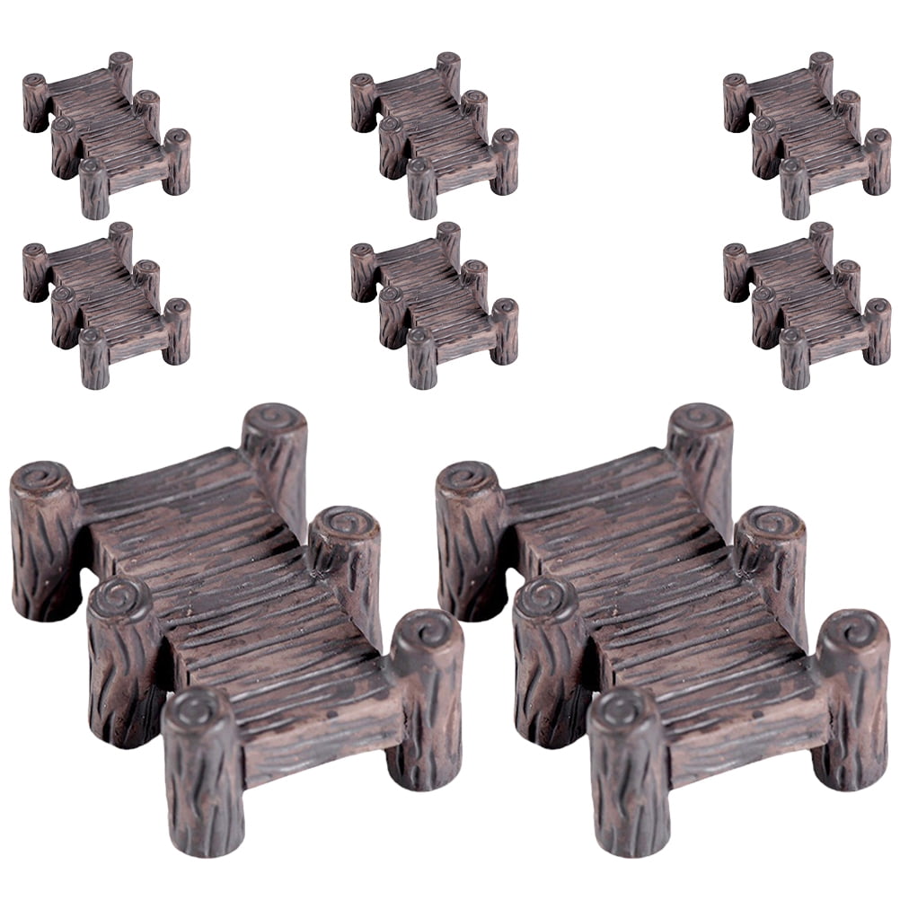 WSTEER 8Pcs Miniature Bridge Model Micro Landscaping Bridge Decors Mini ... WSTEER 8Pcs Miniature Bridge Model Micro Landscaping Bridge Decors Mini ...