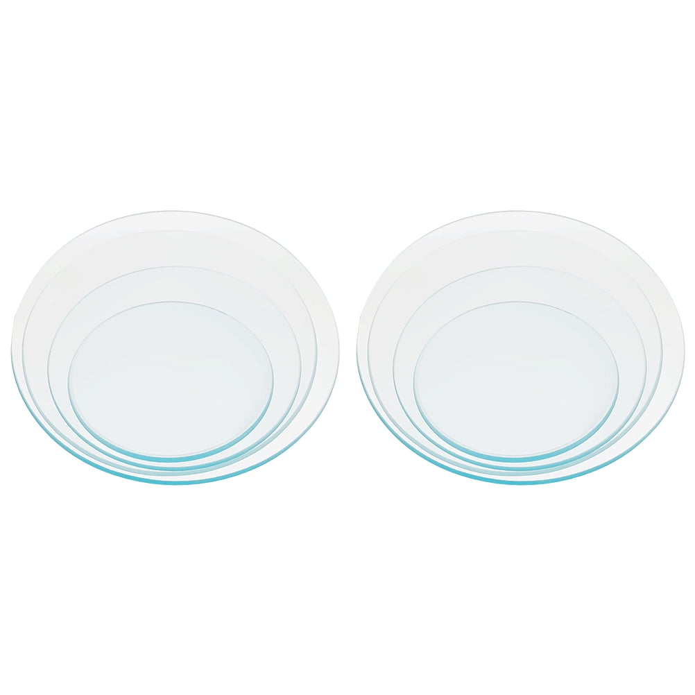 WSTEER 8pcs Laboratory Transparent Watch Glass Round Watch Glass ...