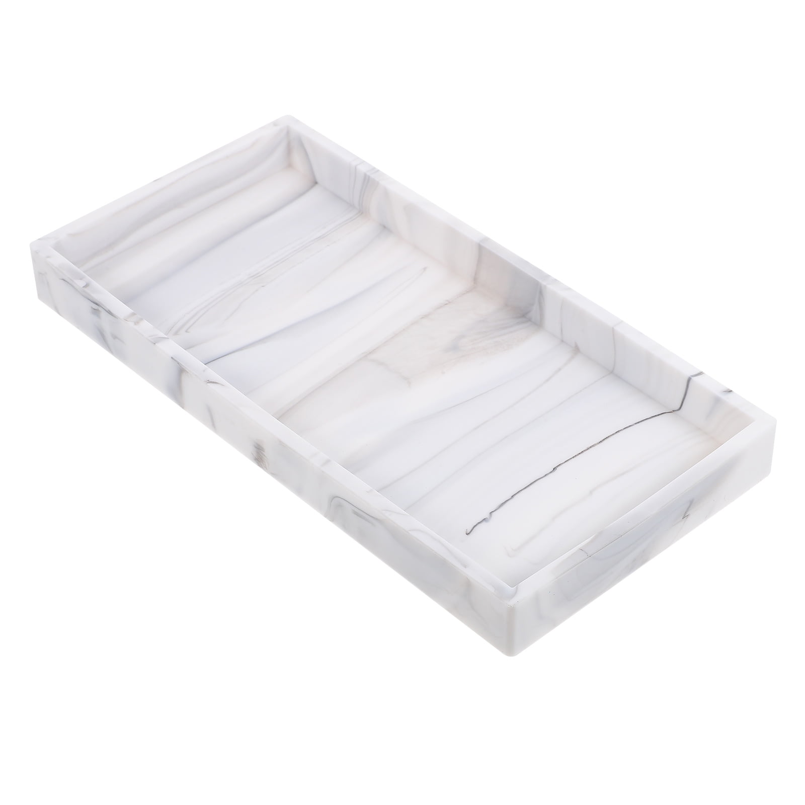 Bathroom Vanity Tray in White Made of Silicone for Home Use 7.9 Inches ...