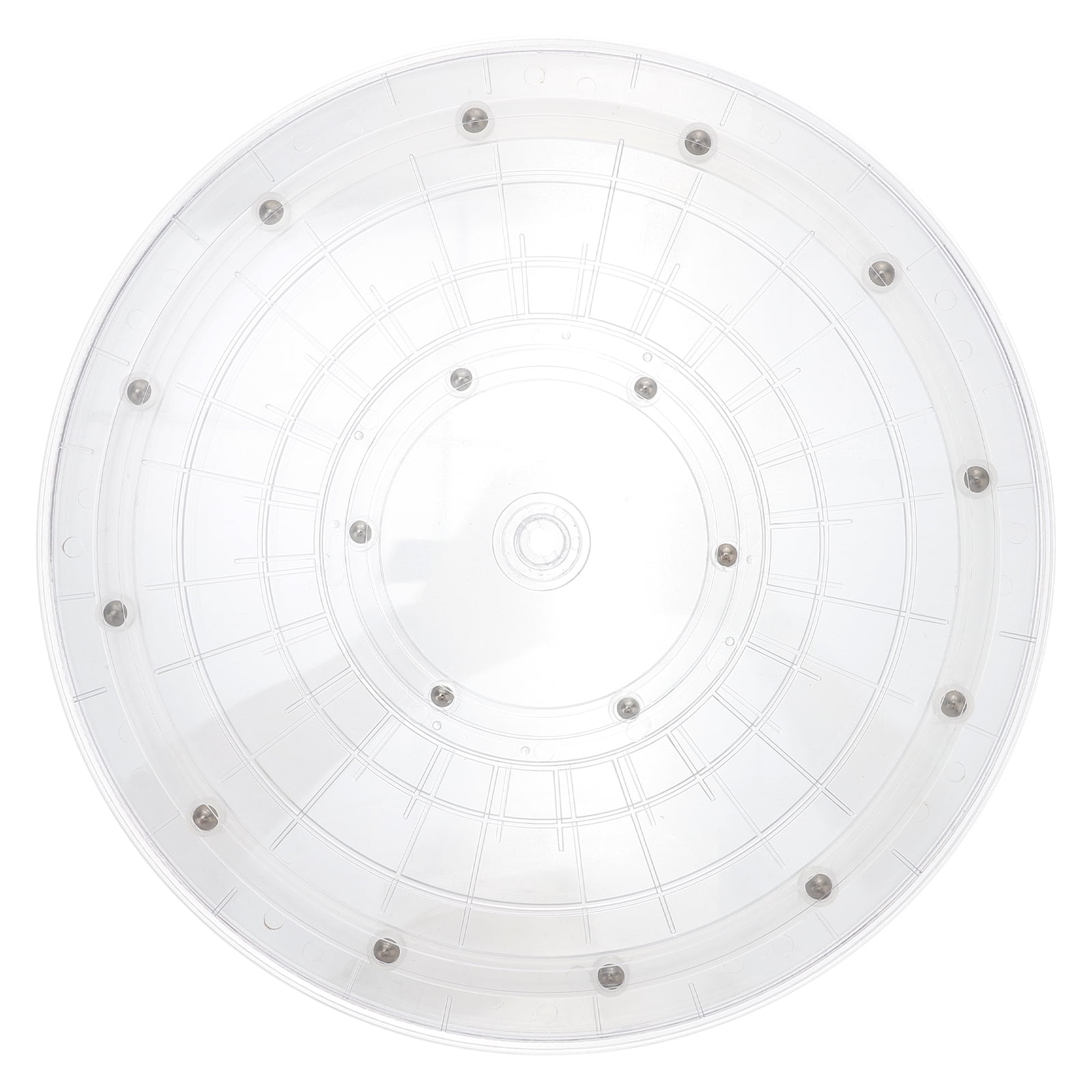 WSTEER Clear Acrylic Turntable 360-degree Rotating Turntable Home Spice ...