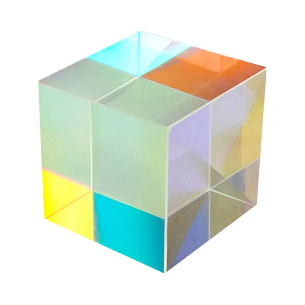 WSTEER Creative Optical Glass Exquisite Cube Dispersion Ornament for ...