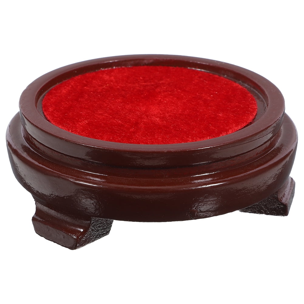 WSTEER Crystal Ball Display Base Wooden Showcase Pedestal Wood Craft ...