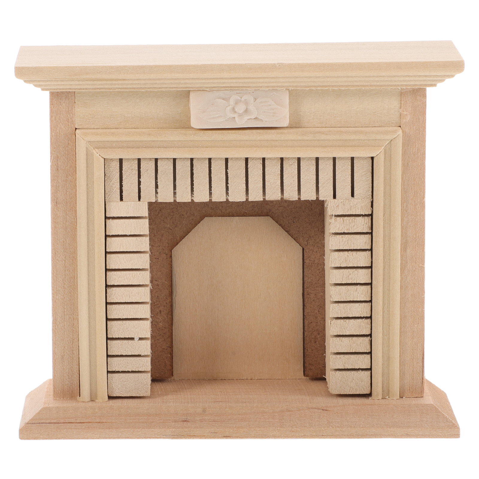 WSTEER Doll House Furniture Fireplace Mini Fireplace Model Unpainted ...