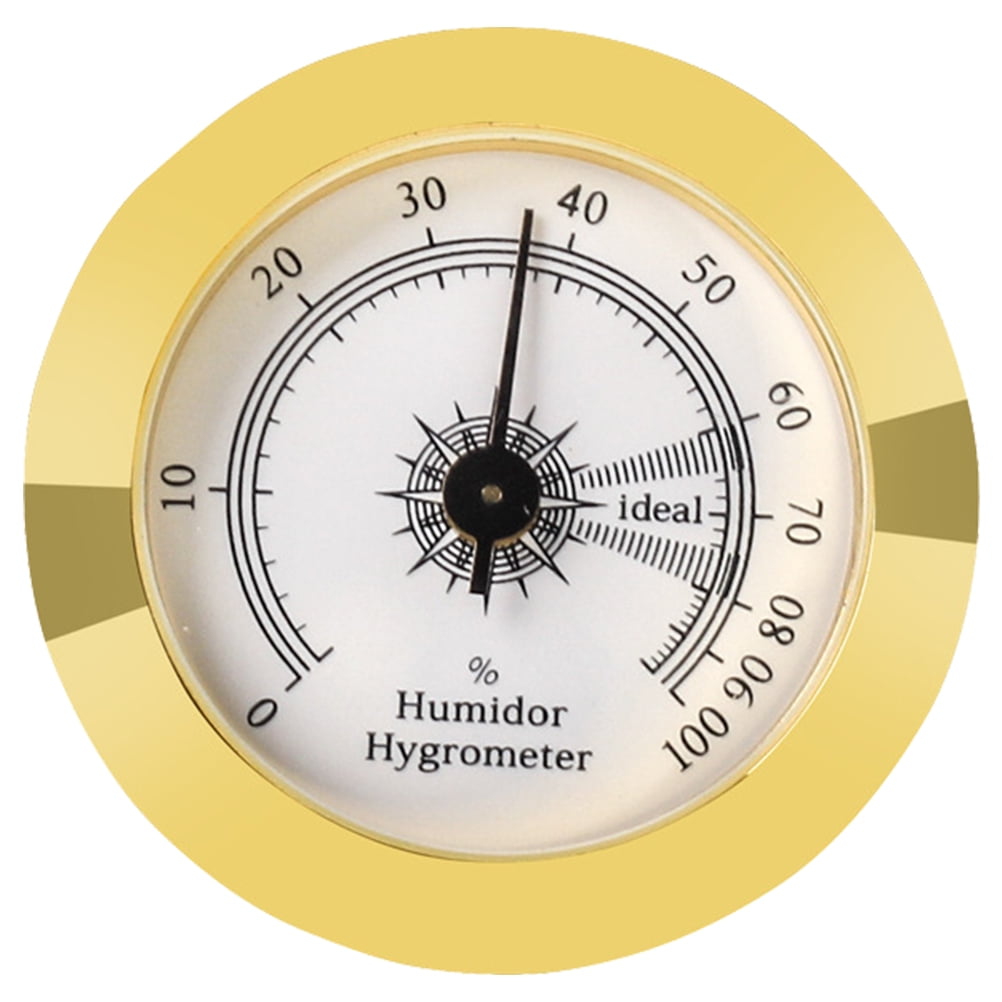 WSTEER Mechanical Cigar Hygrometer Round Hygrometer For Cigar Humidor ...