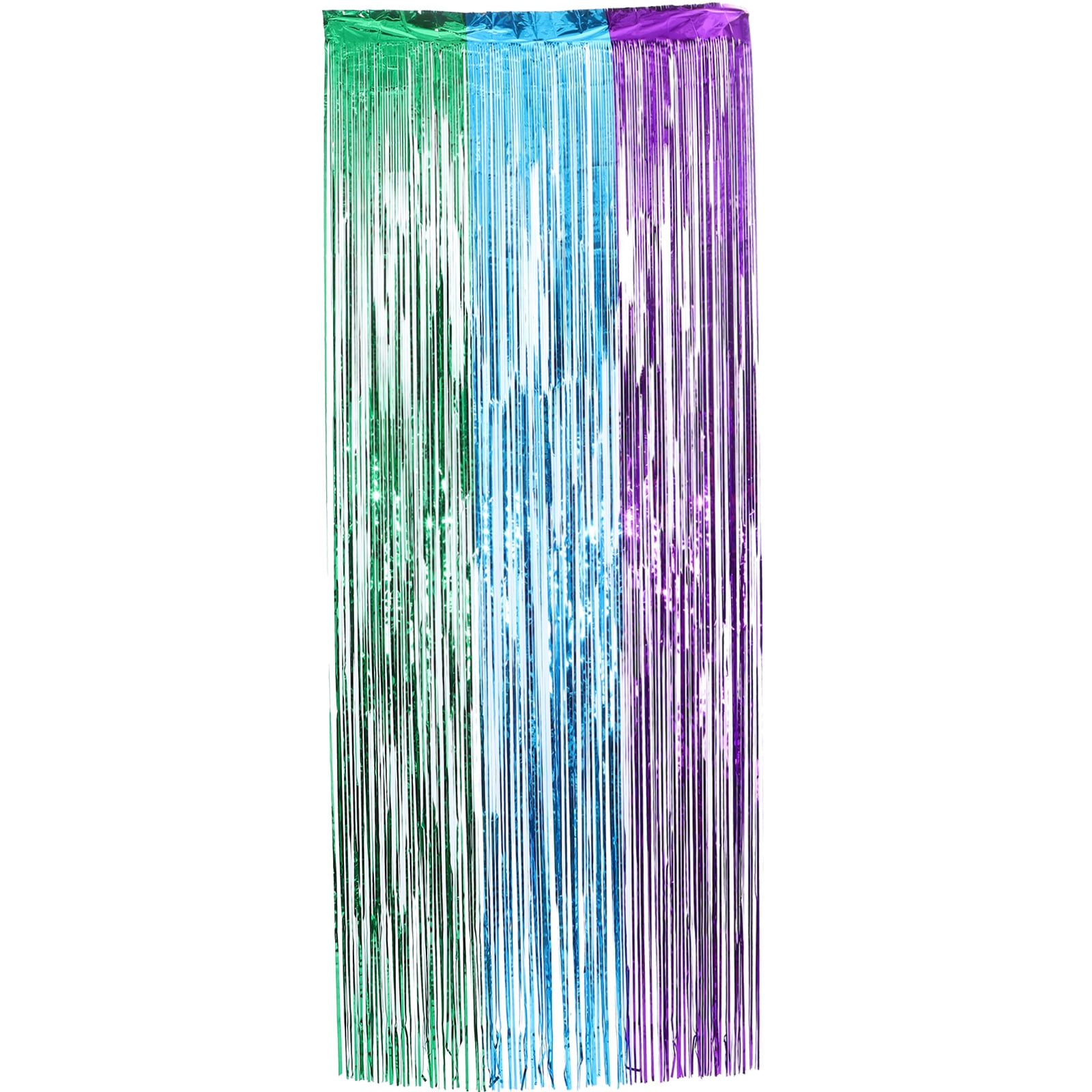 YOSADIER Multi-Color PVC Fringe Streamer Backdrop for Birthday, Xmas ...