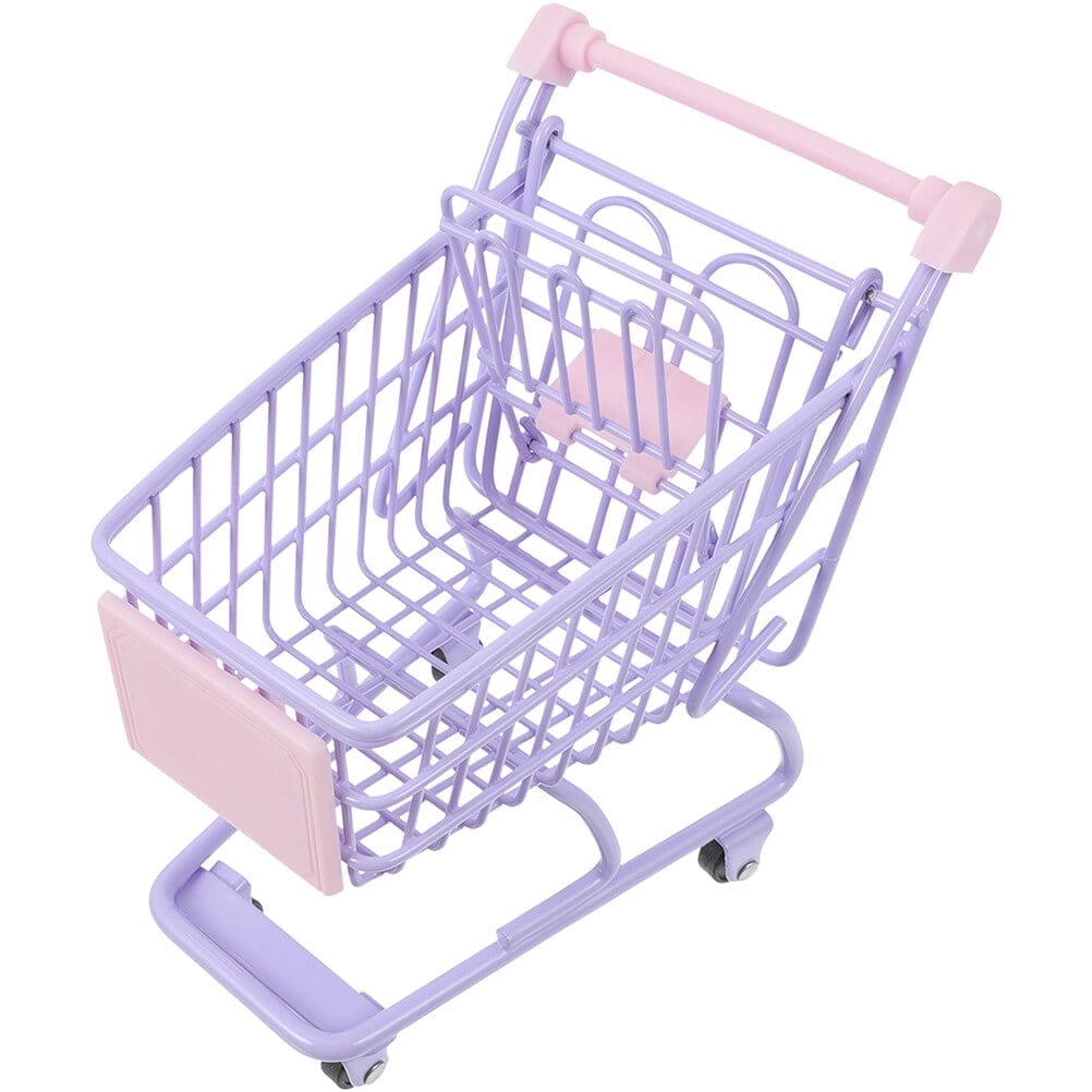 WSTEER Small Shopping Cart Kids Toddler Shopping Cart Toy Pretend ...