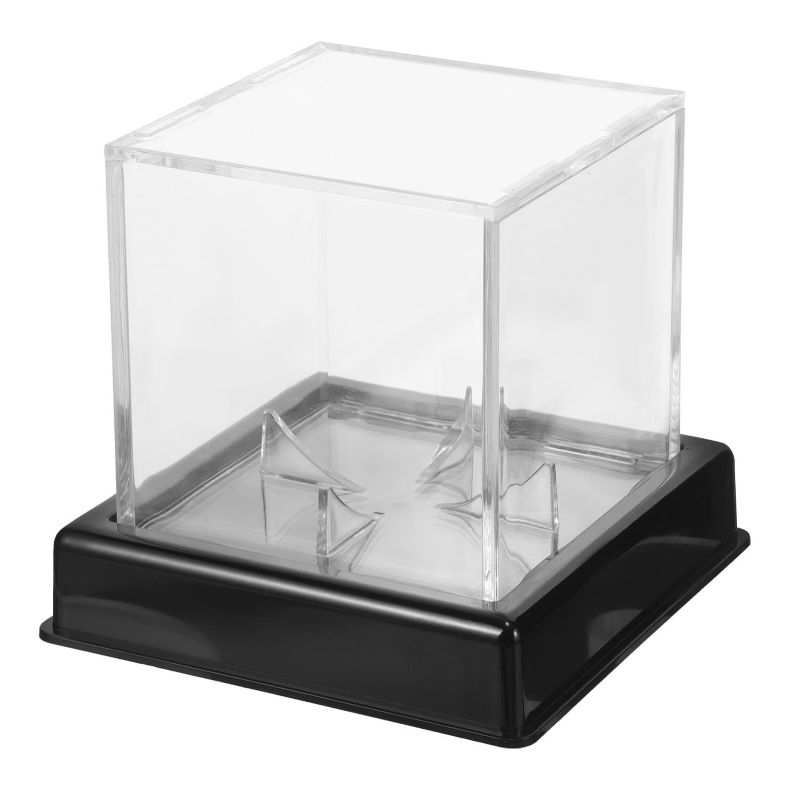 WSTEER Square Baseball Display Case Clear Plastic Cube Baseball Holder ...