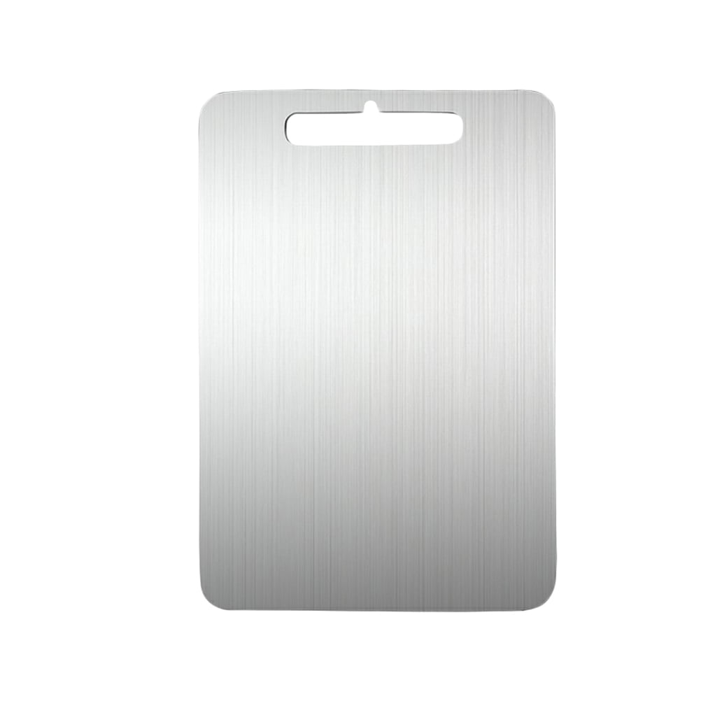 WSTEER Stainless Steel Cutting Board Square Modern Chopping Block Fruit ...