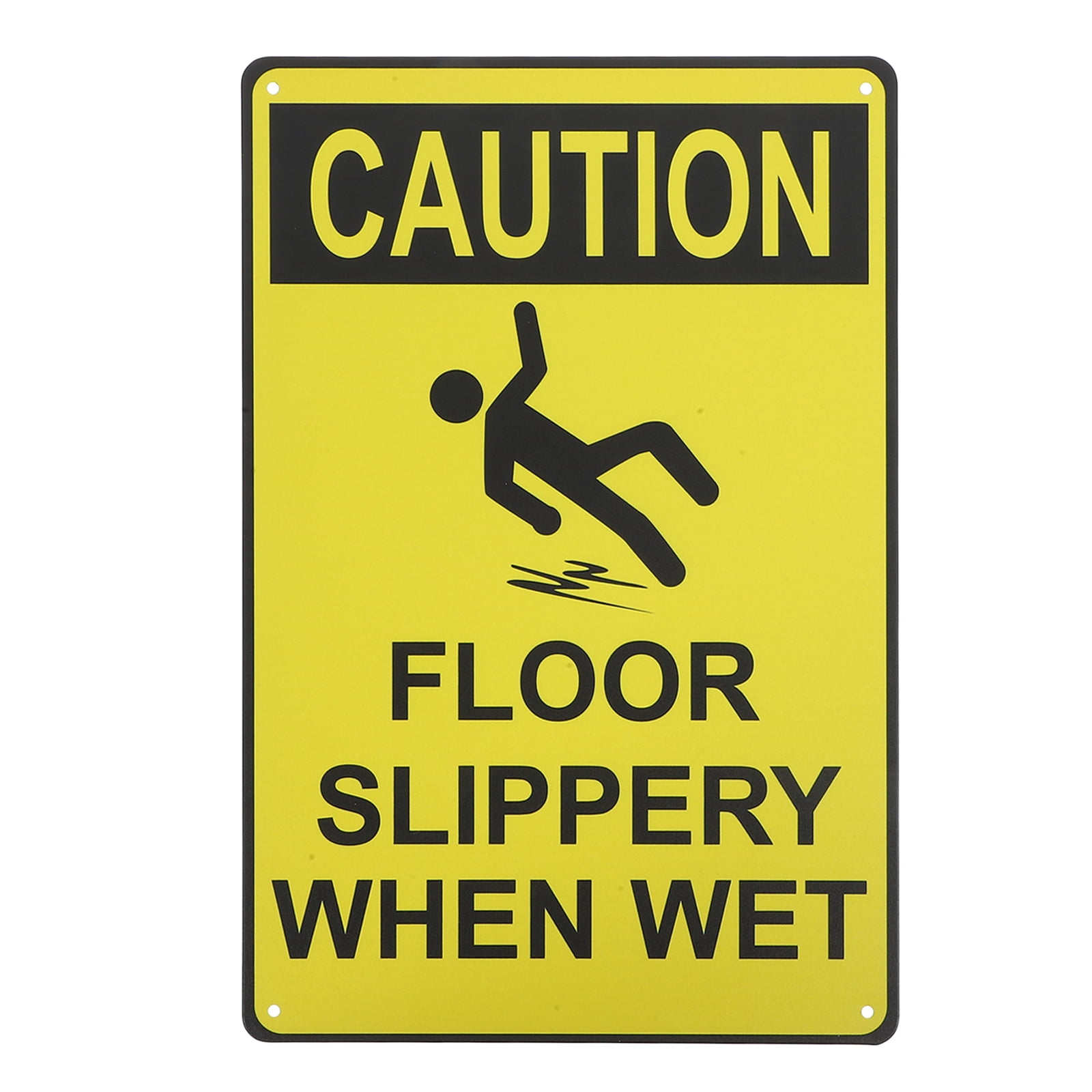 WSTEER Street Sign Road Attention Sign Floor Slippery Caution Sign Road ...