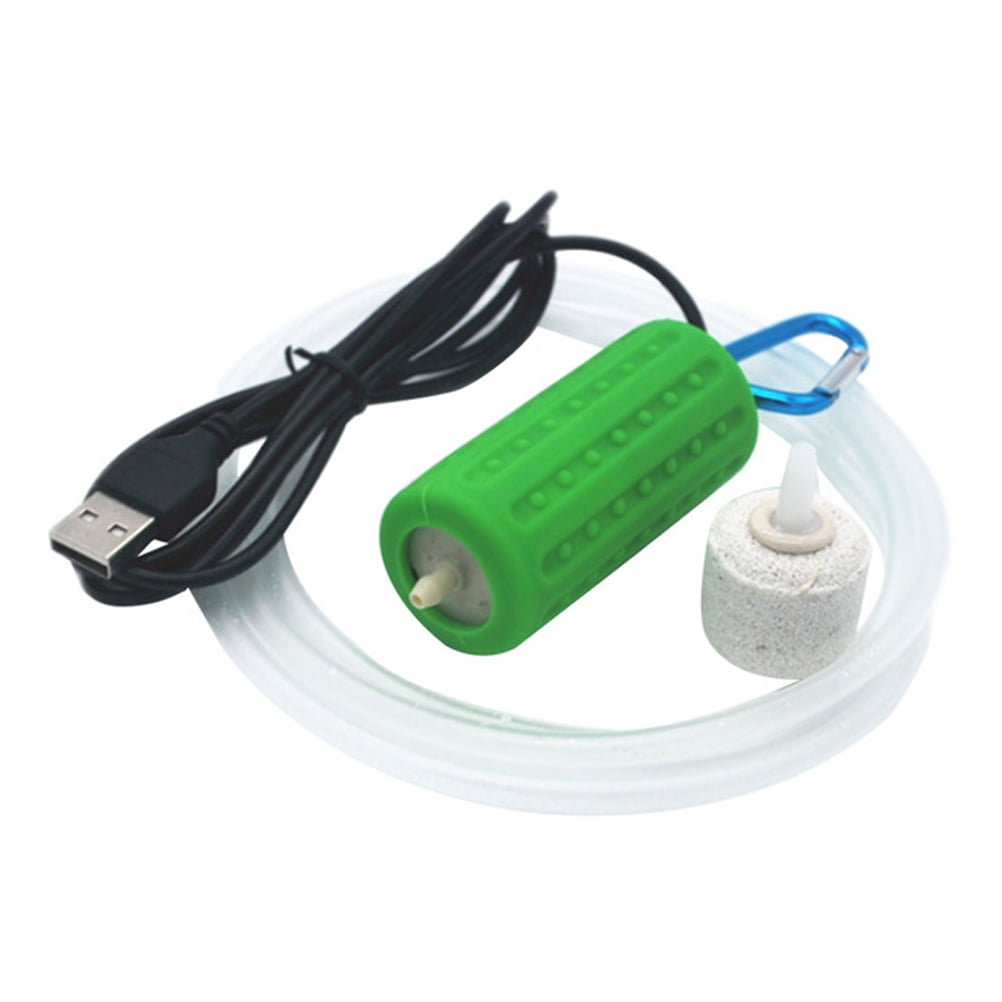WSTEER USB Air Bubble Disk Stone Aerator Aquarium Fish Tank Pond Pump ...