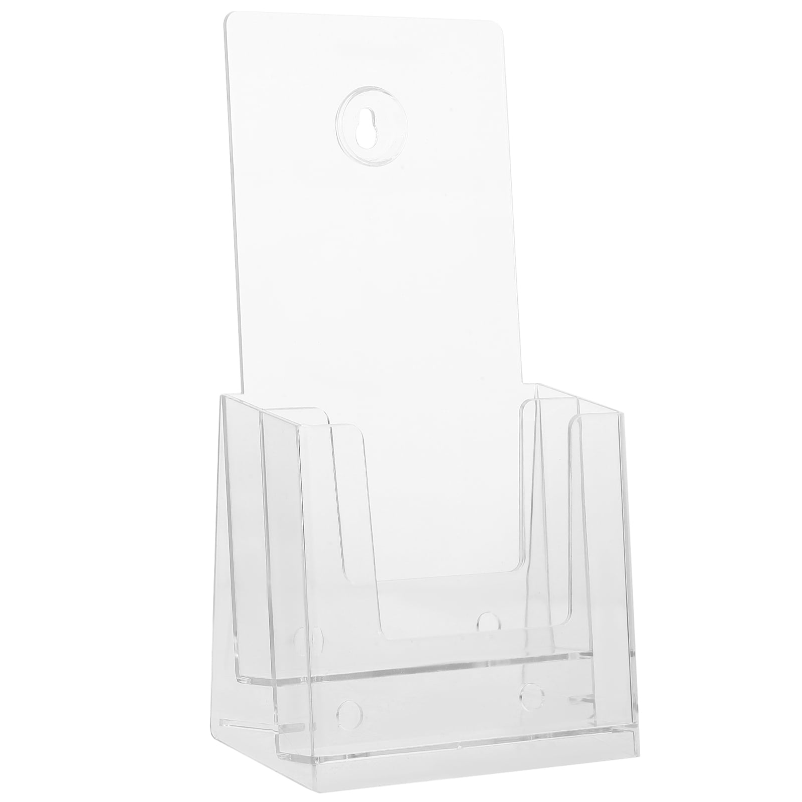 WSTEER Wall Mount Acrylic Brochure Holder Acrylic Magazine Display ...