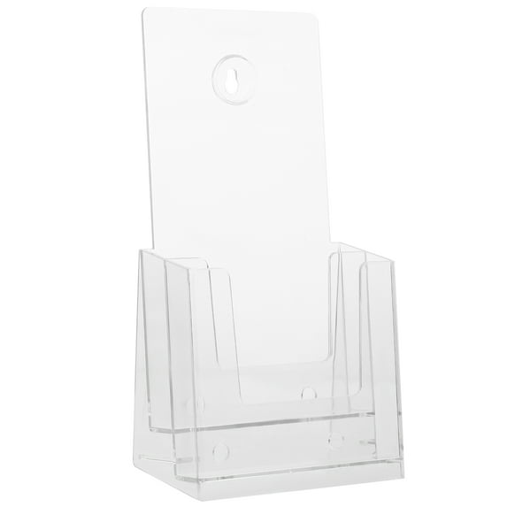 WSTEER Wall Mount Acrylic Brochure Holder Acrylic Magazine Display ...