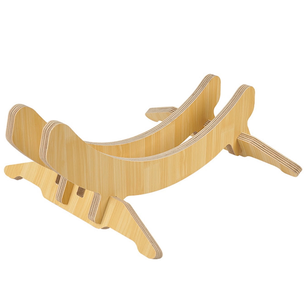 WSTEER Wooden Bike Wheel Support Bike Stand Bike Rear Wheel Supporting ...