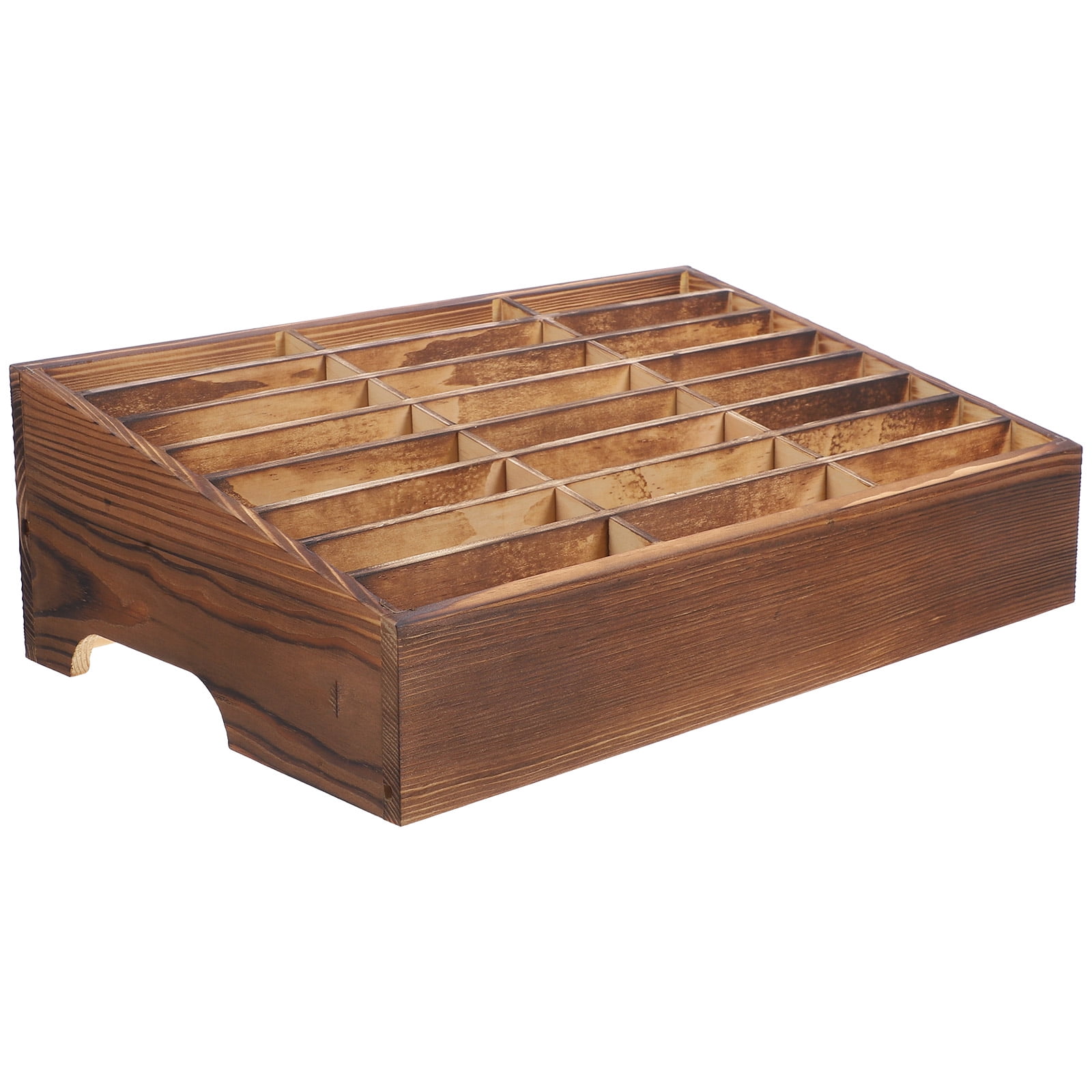 WSTEER Wooden Cell Phone Holder Wooden Multi-grid Phones Holder Phones ...