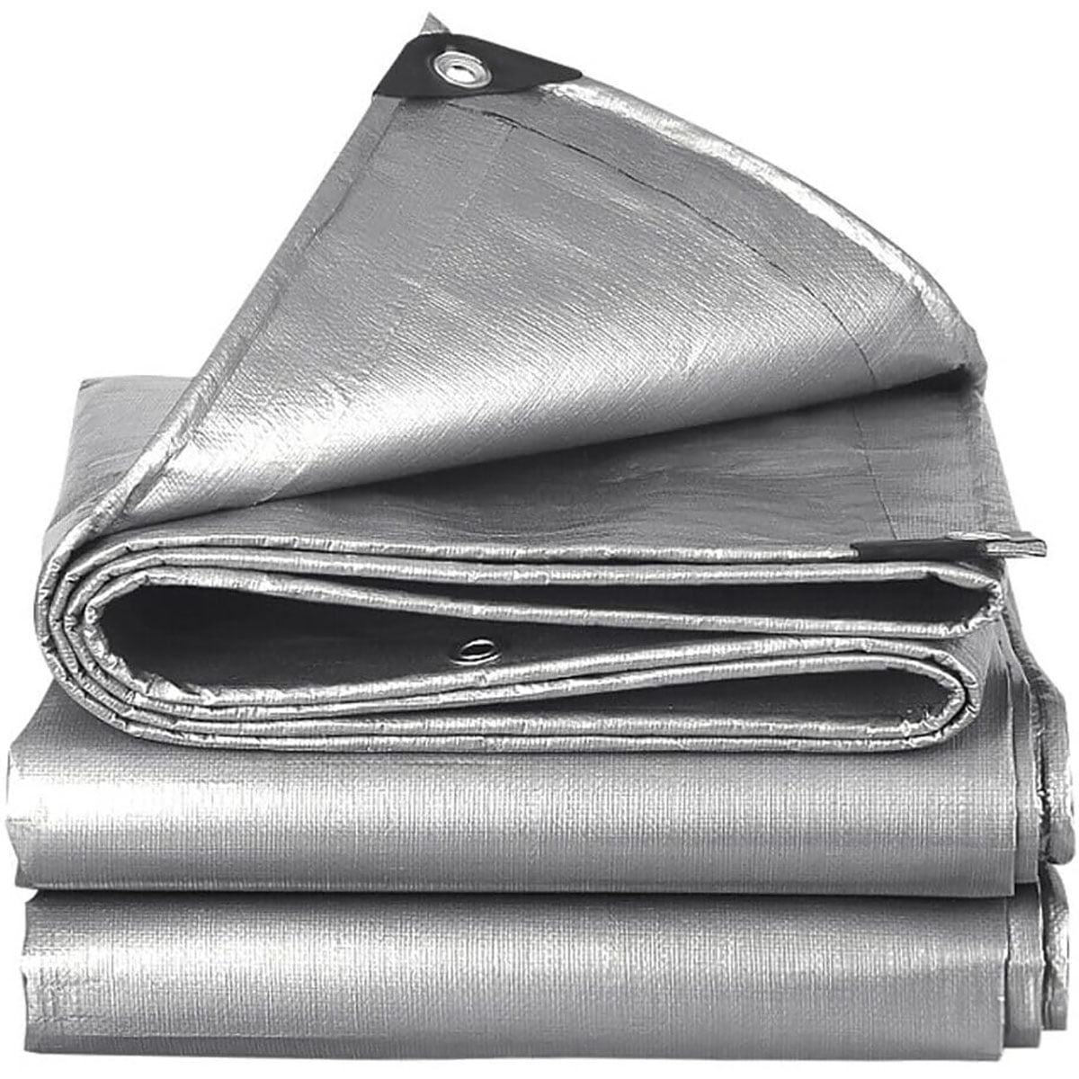 WSYW 10*16ft Tarps Heavy Duty Waterproof, 10 Mil Silver Poly Tarp Cover ...