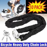 Chain Lock - Steel-O-Chain 4804C/110 black combo - 110cm length / 4mm diameter square - Walmart.com