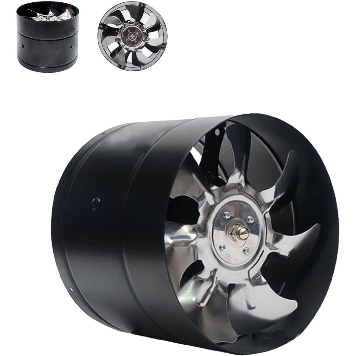 WSYW 12 inch Inline Duct Fan, 1765 CFM Metal Duct Fan, Low Noise ...