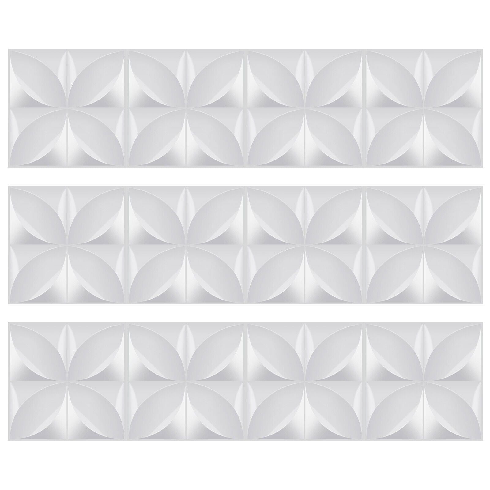 WSYW 12pcs PVC Tiles 3D Wall Panel Waterproof White Brick Wallpaper DIY ...