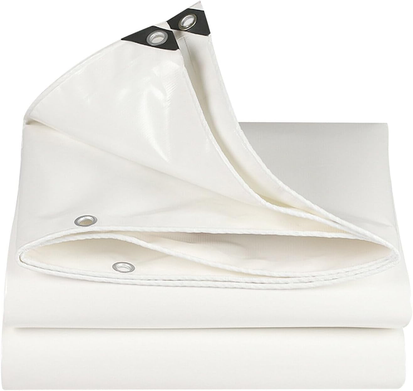 WSYW 20*20ft Tarps Heavy Duty Waterproof, 12 Mil White Poly Tarp Cover ...