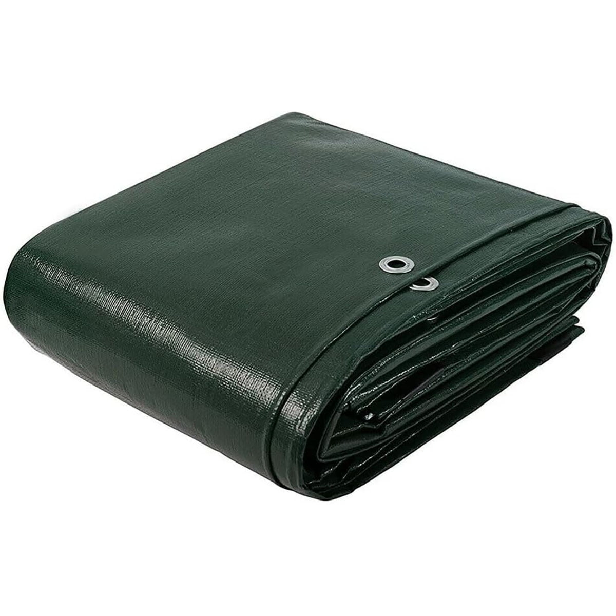 WSYW 20*24ft Tarps Heavy Duty Waterproof, 5 Mil Green Poly Tarp Cover, UV Resistant, Rip and ...