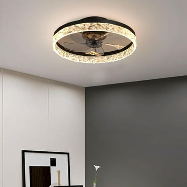 Clearance Ceiling Fans with Lights and Remote, 20" Modern Low Profile ...