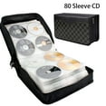 WSYW 80 Disc CD DVD Case, Compact Wallet, Durable Waterproof Dustproof ...