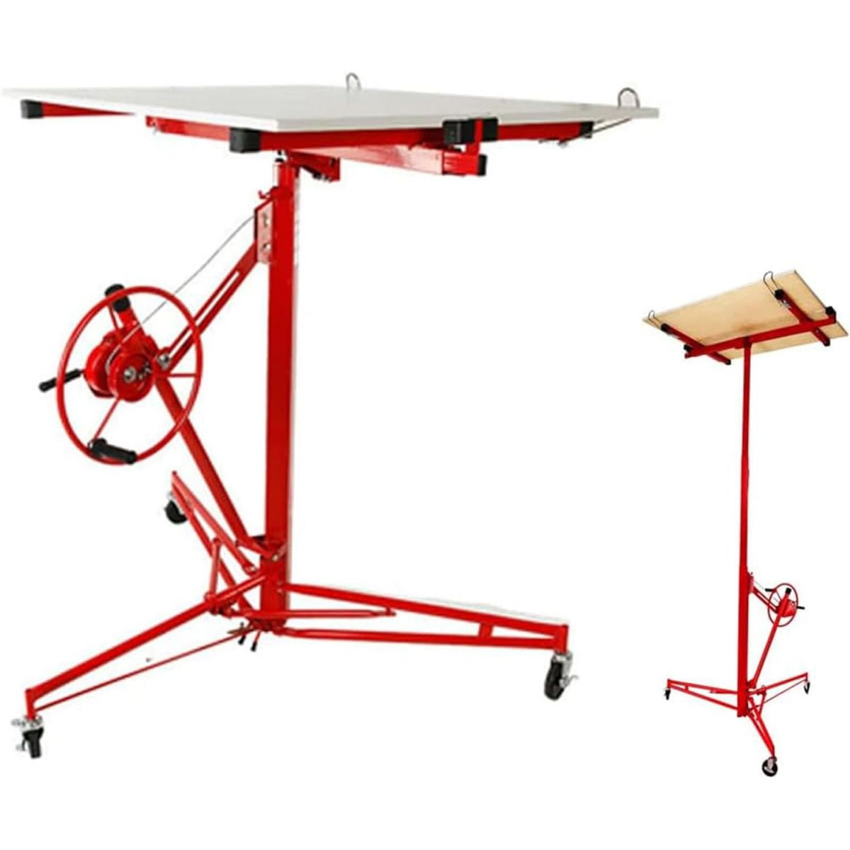 WSYW Drywall Lift 11ft Rolling Panel 150 lbs Hoist Jack Lifter ...